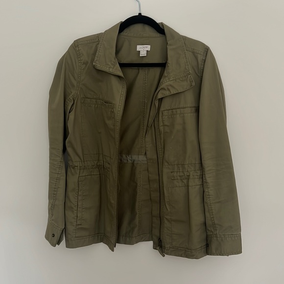 J. Crew | Jackets & Coats | J Crew Green Cargo Jacket | Poshmark